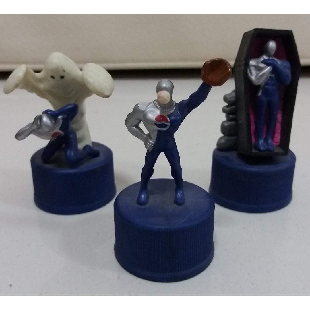 Pepsi Man Bottle Cap Action Figures (Set 1), Hobbies & Toys, Toys ...