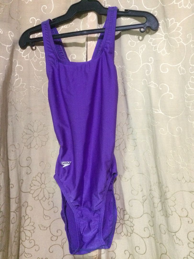 Speedo Purple Bathing Suit (Original), Women's Fashion, Swimwear, Rash ...