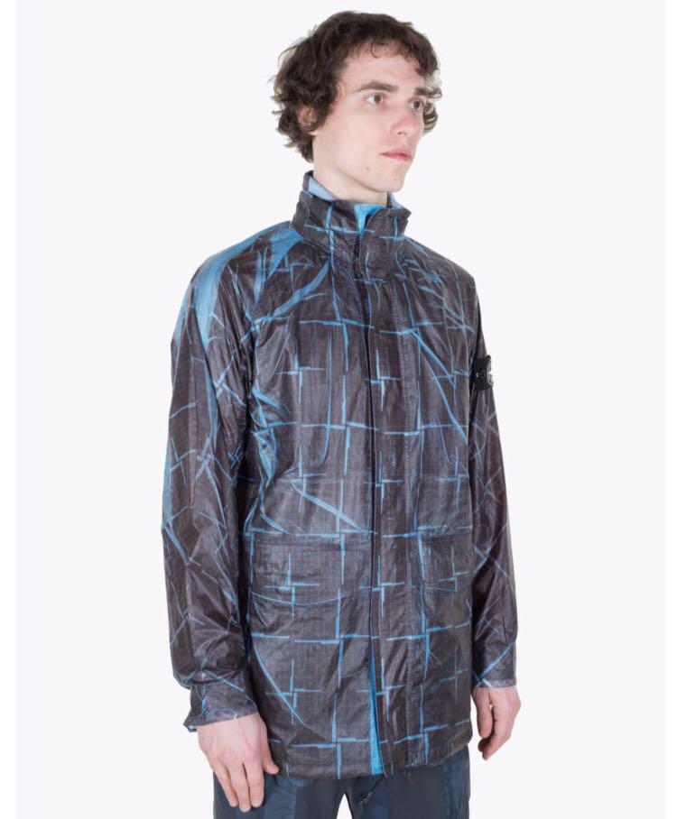 Stone Island PAPER POLY SI HOUSE CHECK GRID 452J2, Men's Fashion, Tops ...