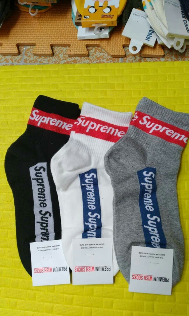 SUPREME ICONIC SOCKS, Men's Fashion, Watches & Accessories, Socks on ...