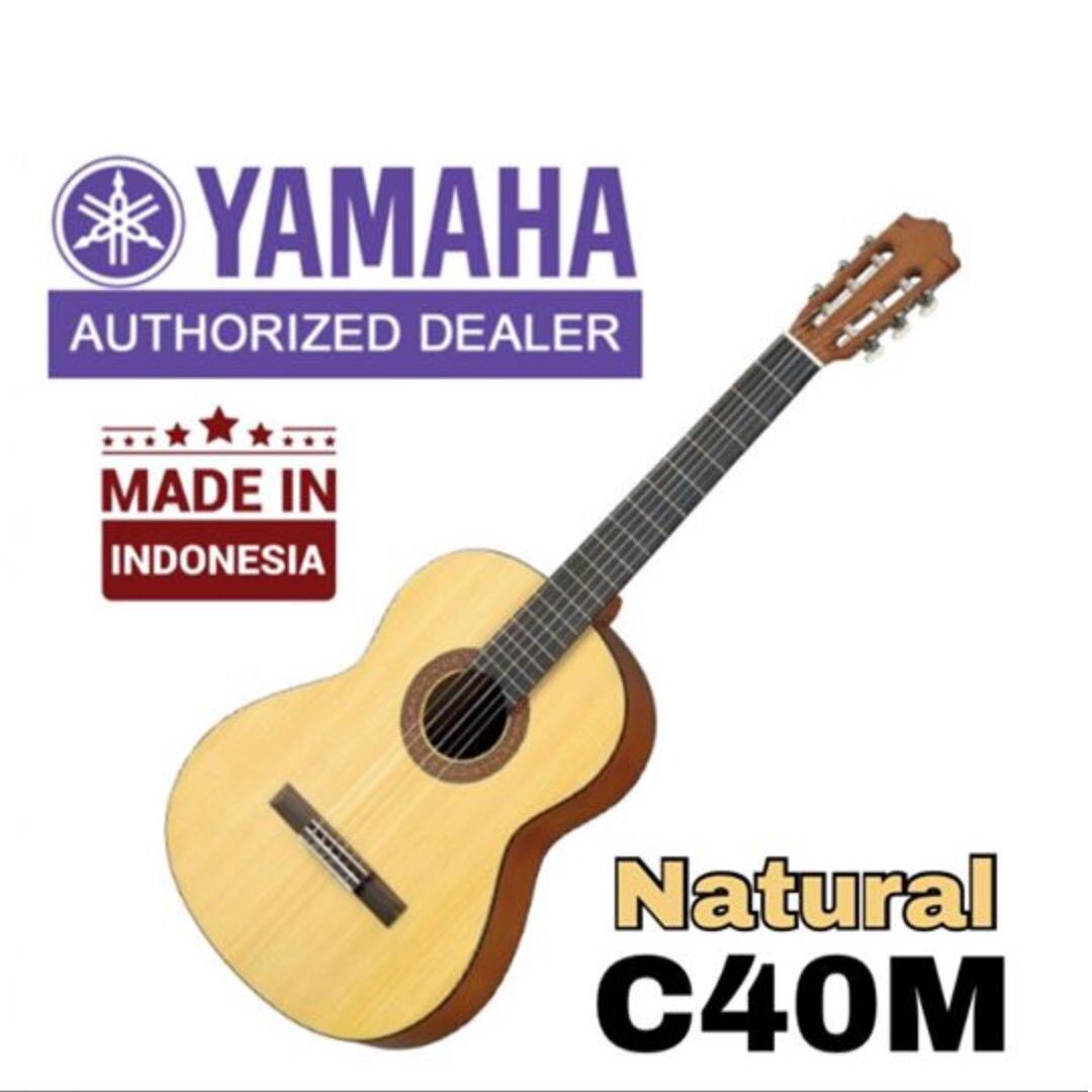 Yamaha C40M Classical Guitar, Natural, Hobbies & Toys, Music & Media, Musical Instruments on ...