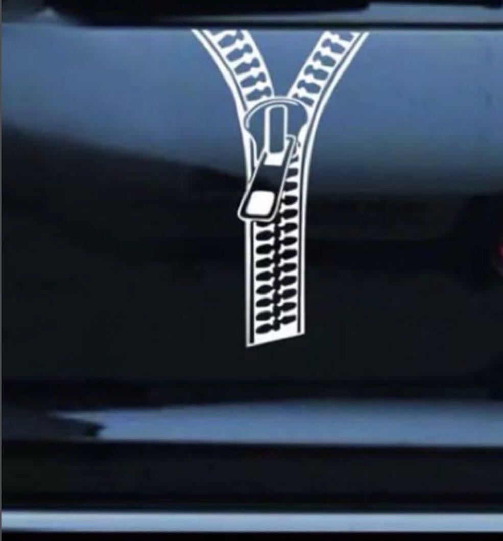 Zipper sticker for your house (white), Everything Else on Carousell