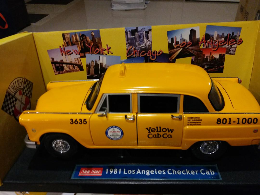 1:18 1981 Los Angeles Checker Cab Rare!!, Hobbies & Toys, Toys & Games ...