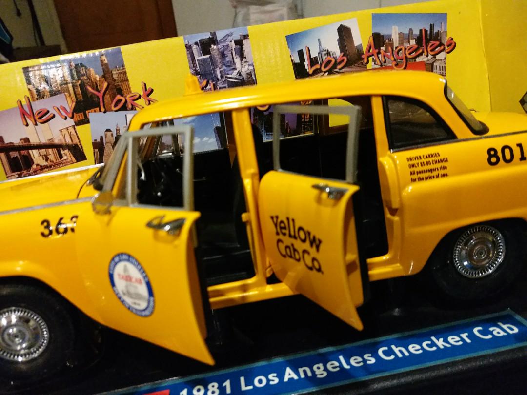 1:18 1981 Los Angeles Checker Cab Rare!!, Hobbies & Toys, Toys & Games ...