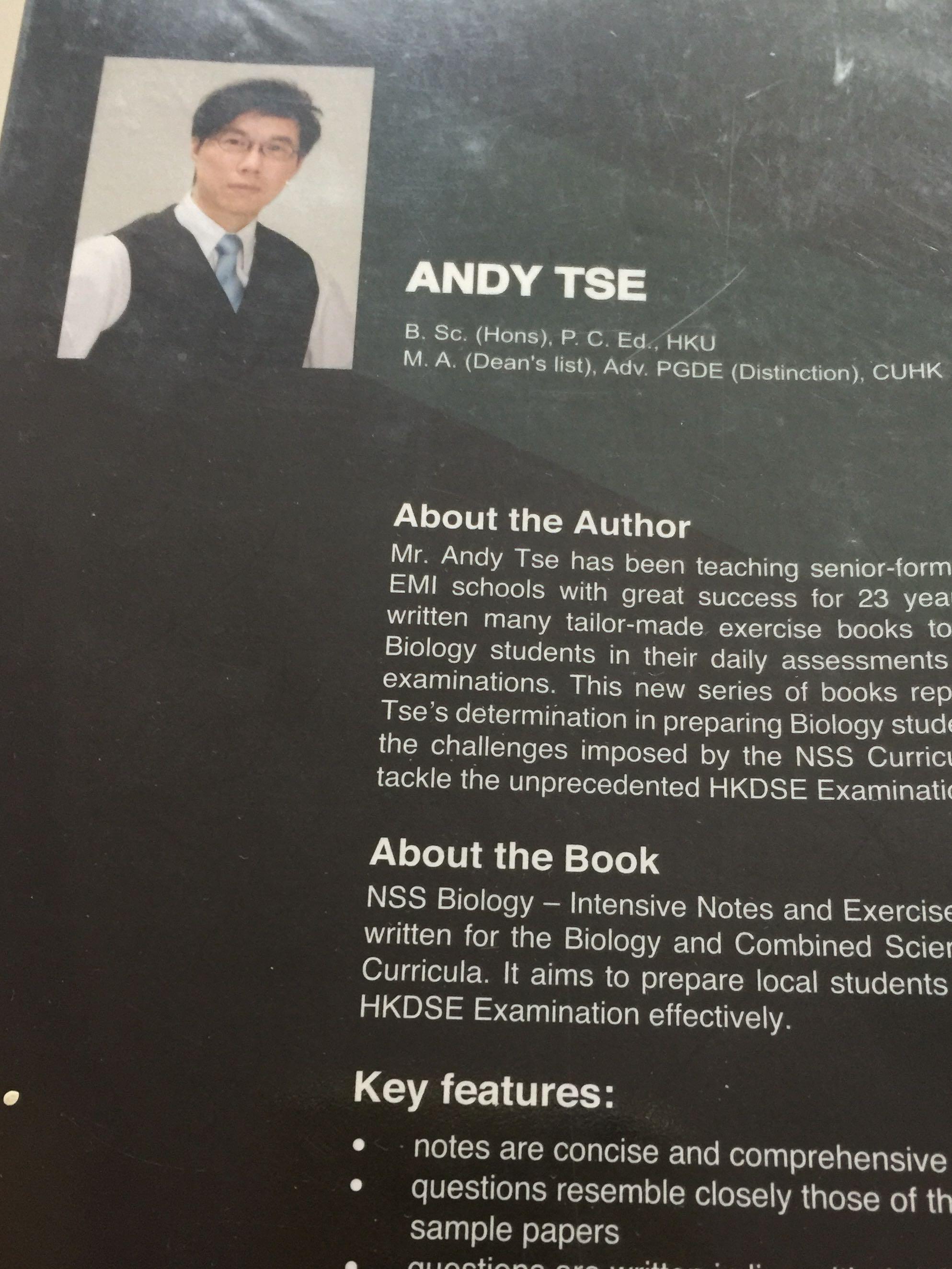 Andy tse 生物 精讀筆記 練習 bio biology, 興趣及遊戲, 書本 & 文具, 教科書 - Carousell