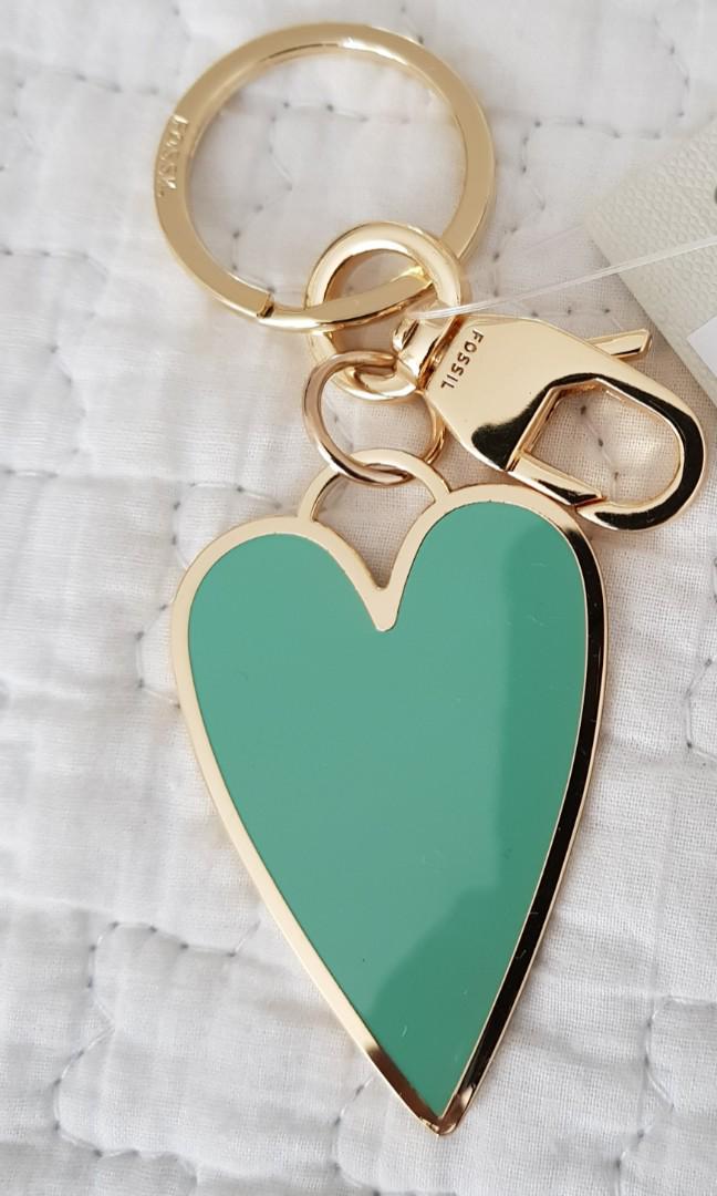 Authentic Fossil Love Jade Key Fob, Luxury, Accessories on Carousell