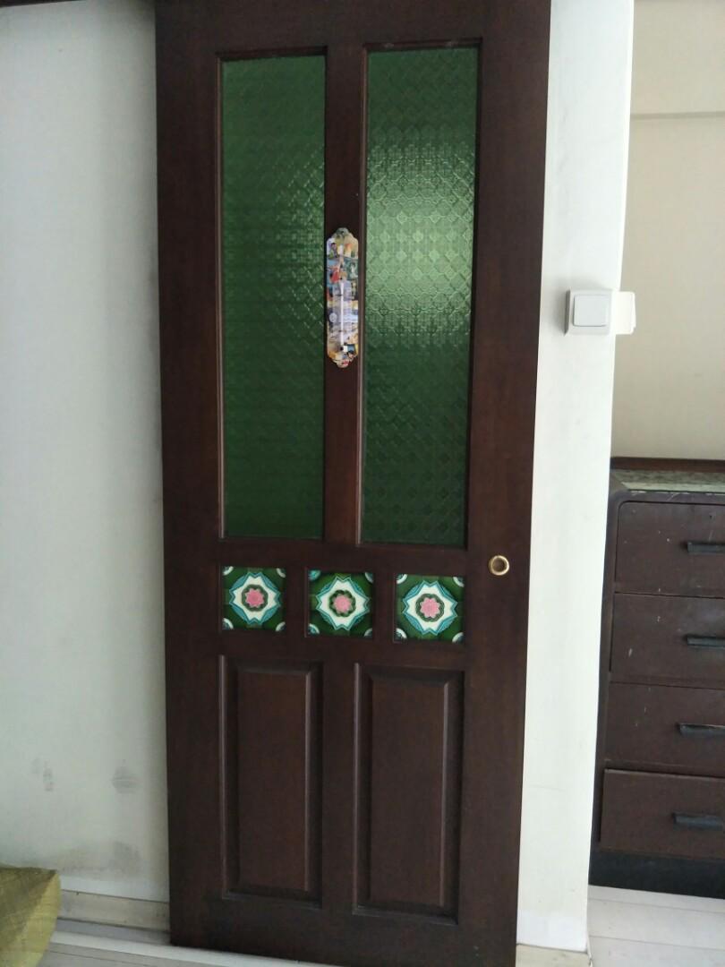 Antique Peranakan inspired door, Furniture & Home Living, Furniture ...