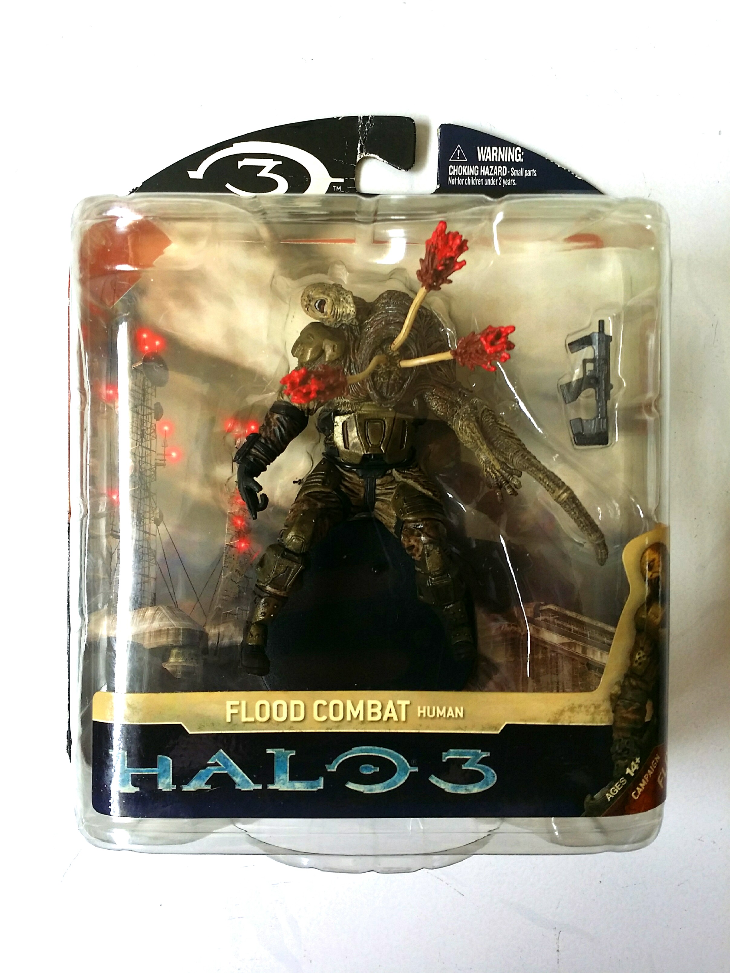 McFarlane Halo 3 Series 3 Campaign : Flood Combat Human * Rare & Hard to Find * (Mint in sealed ...