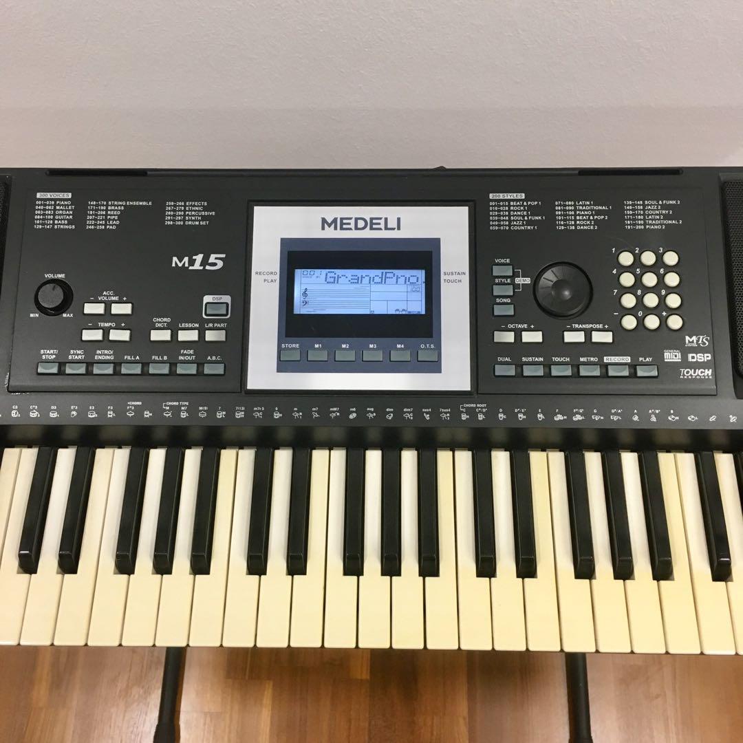 Medeli Keyboard M15 (Electronic Keyboard), Hobbies & Toys, Music ...