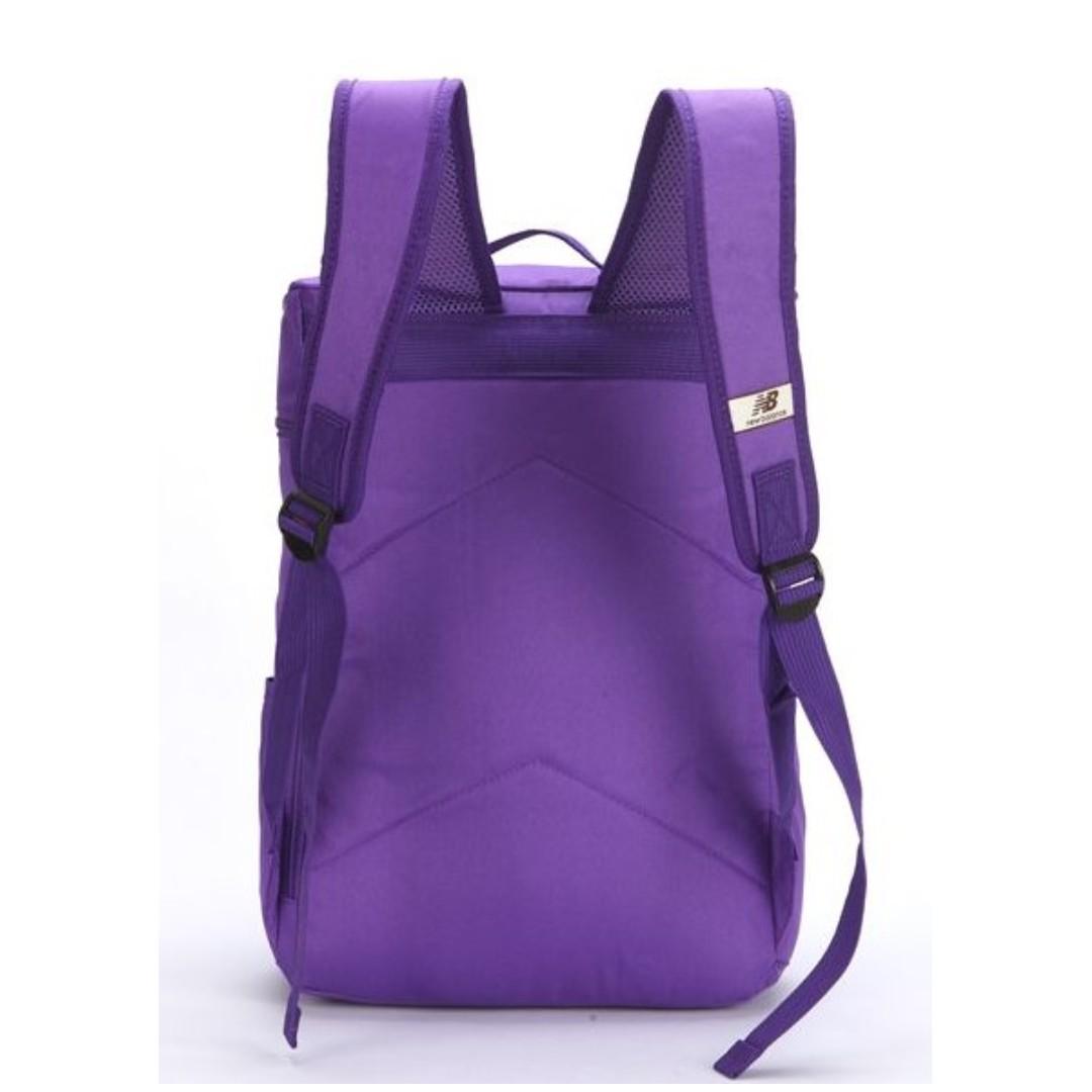 AUTHENTIC NEW BALANCE CANVAS BACKPACK (PURPLE) *NB001 (READY STOCK), Men's Fashion, Bags ...