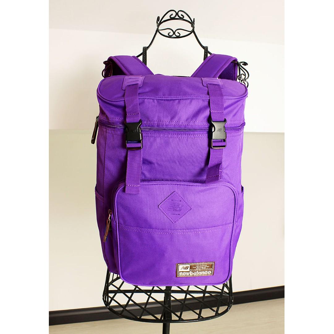 AUTHENTIC NEW BALANCE CANVAS BACKPACK (PURPLE) *NB001 (READY STOCK), Men's Fashion, Bags ...