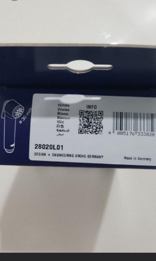 New Grohe Bidet Spray Head, Furniture & Home Living, Bathroom & Kitchen ...