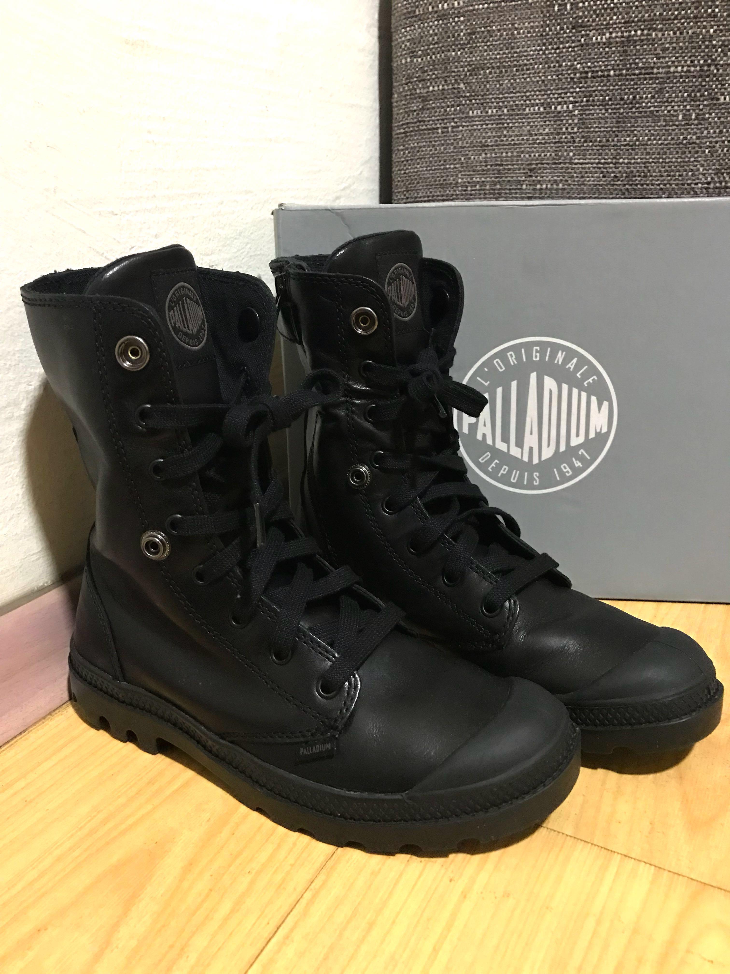 Palladium Leather Boots with zip. 2 style options., Women's Fashion ...