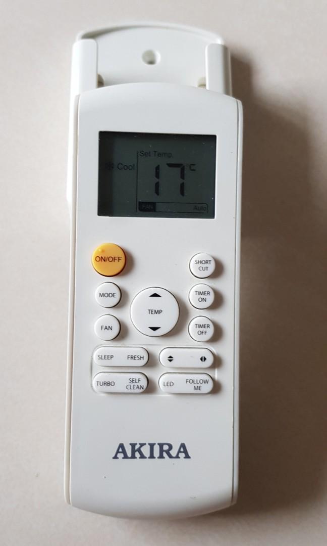 Remote controller for Akira portable aircon, TV & Home Appliances, Air ...