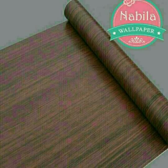 Wallpaper Sticker 45cm X 10meter Kayu Coklat Tua Perabotan Rumah Di