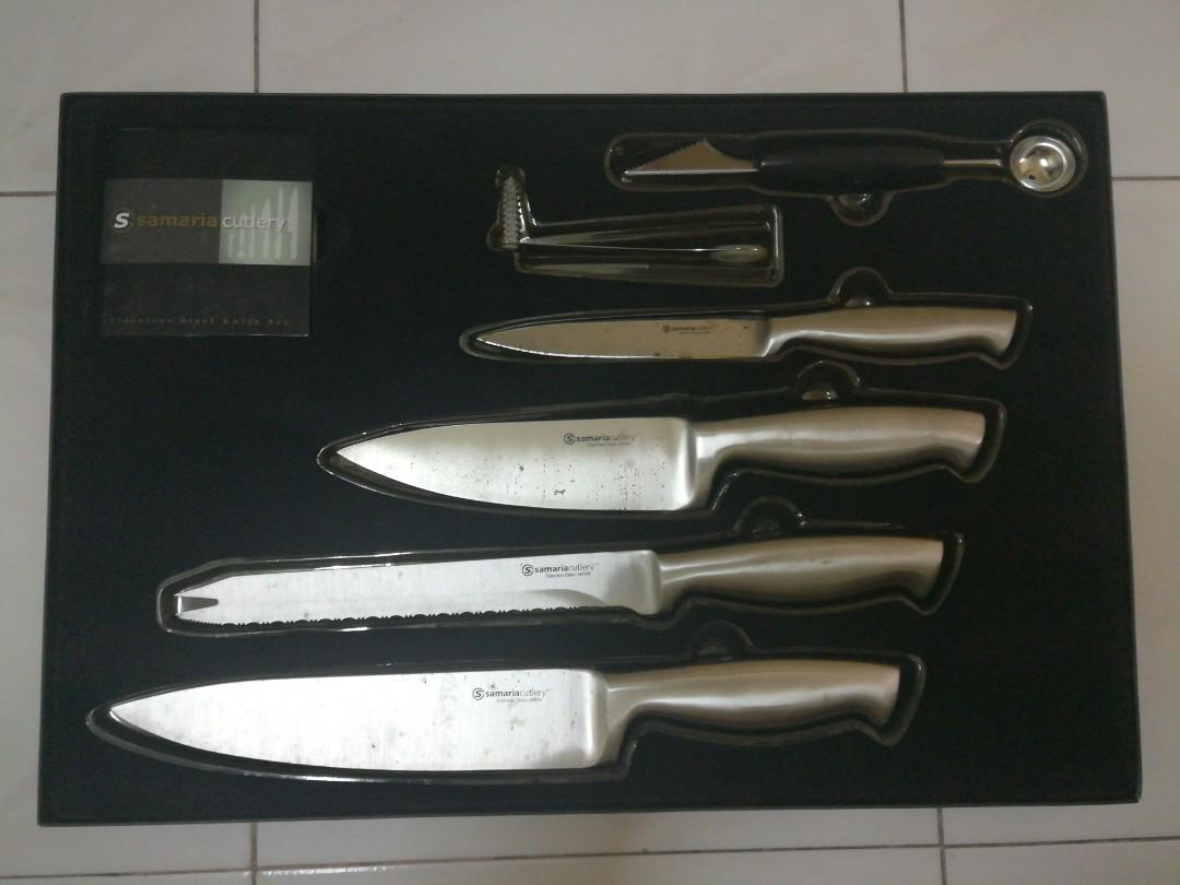 🔥🆕samaria cutlery™ Stainless Steel Knife Set, Furniture & Home Living ...