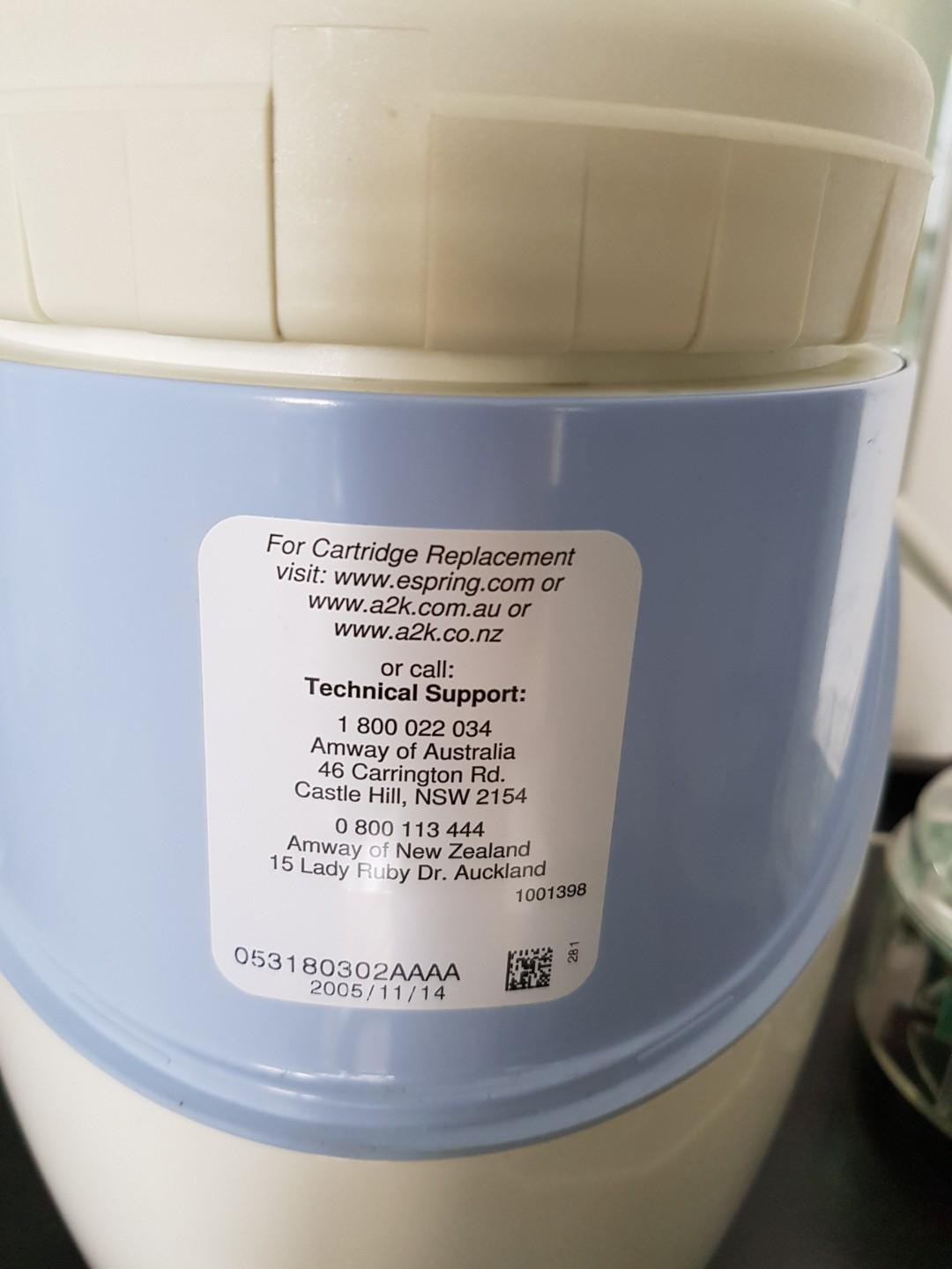 Amway eSpring Water Filter Purifier - Complete Set (Australia Version ...