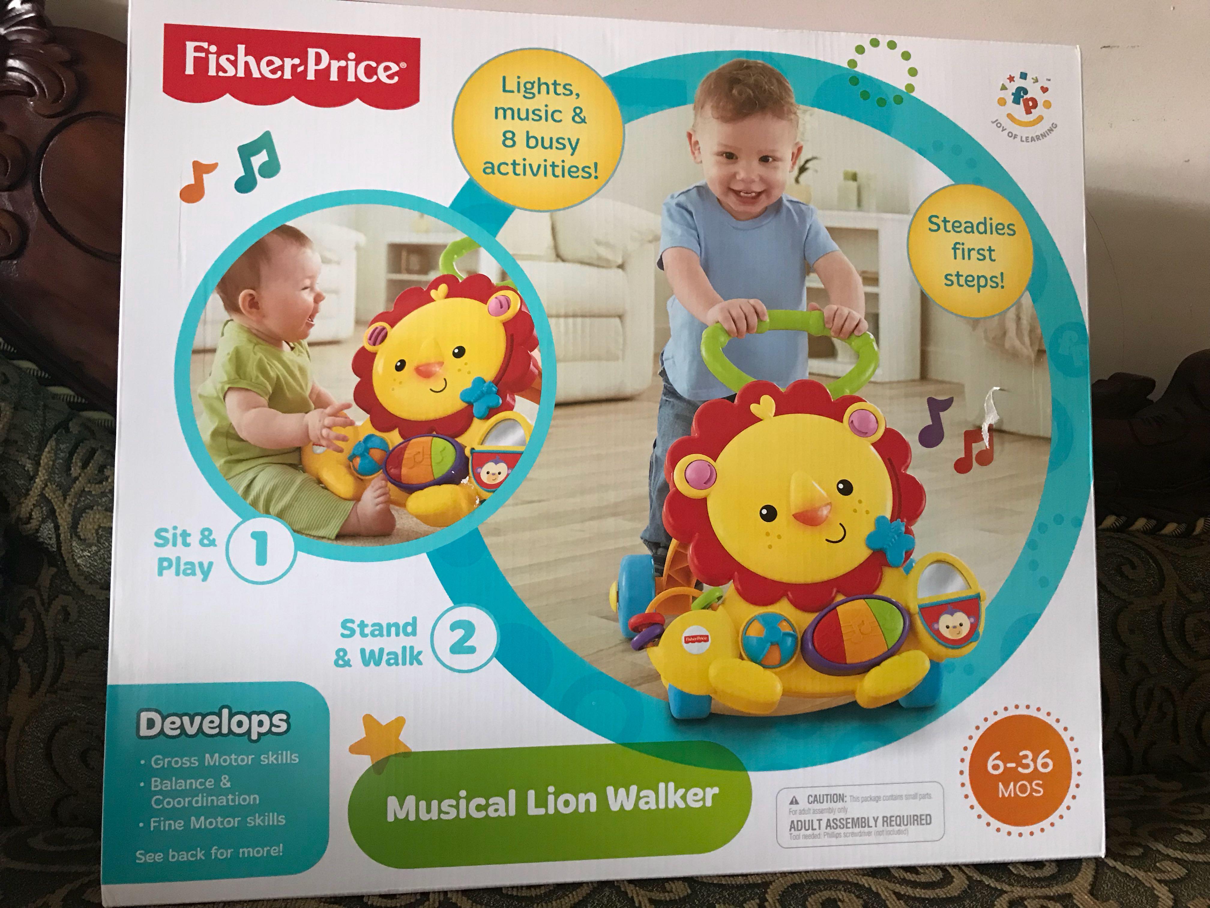 Brand-new Fisher Price Musical Lion Walker, Babies & Kids, Infant ...