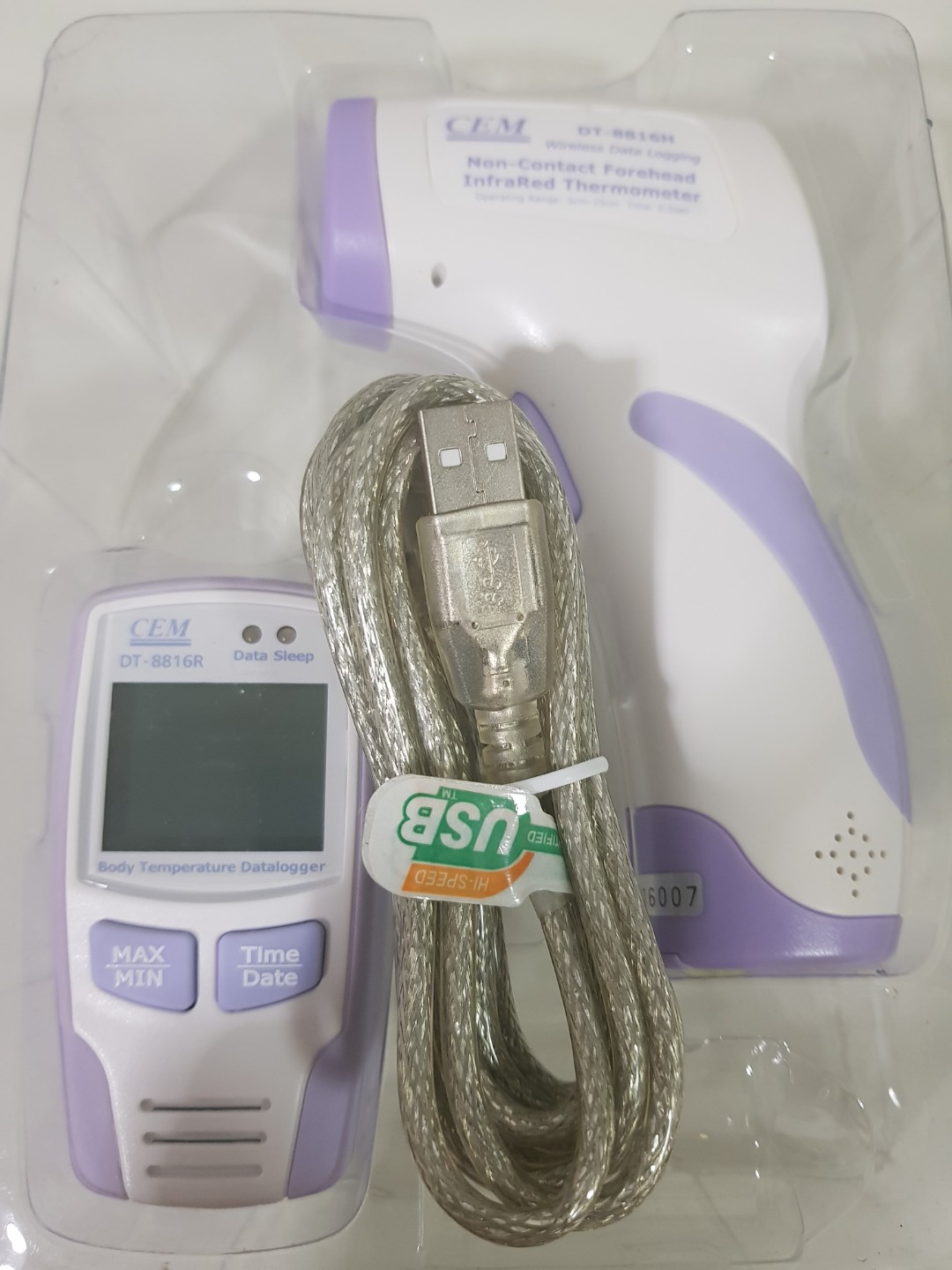 CEM DT 8816H non contact forehead infrared thermometer, Health & Nutrition, Thermometers on ...