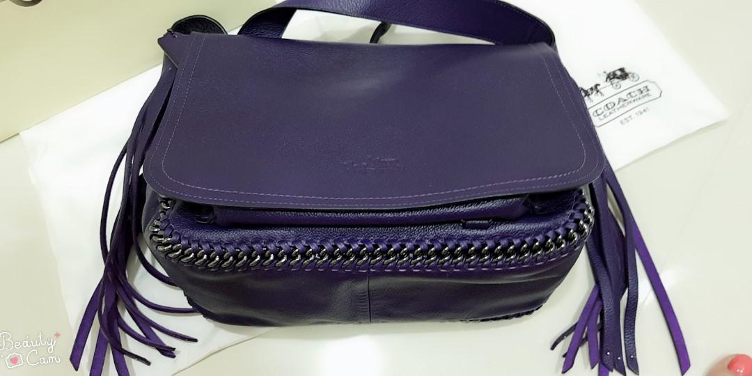 Coach Purple Sling Bag, Women's Fashion, Bags & Wallets, Cross-body ...