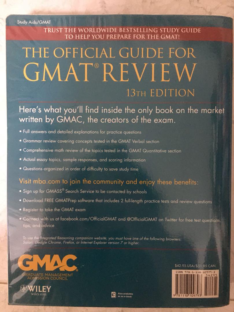 GMAT Review 13th Edition (Wrapped, new condition), Hobbies & Toys ...