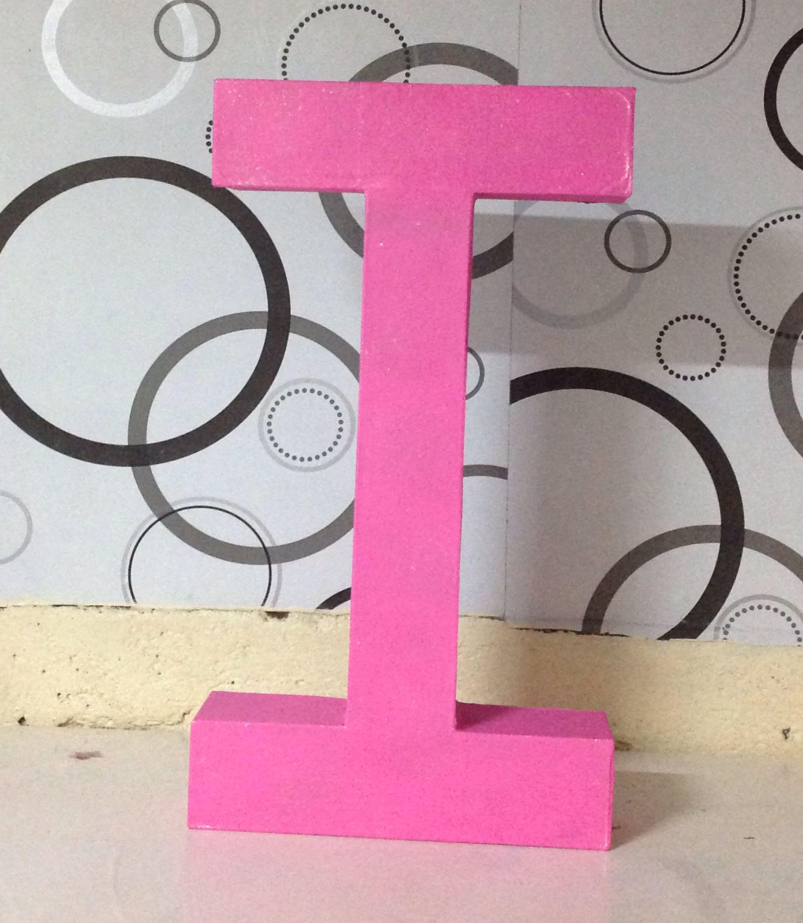 I - Pink Letter Standee, Hobbies & Toys, Stationary & Craft, Craft ...
