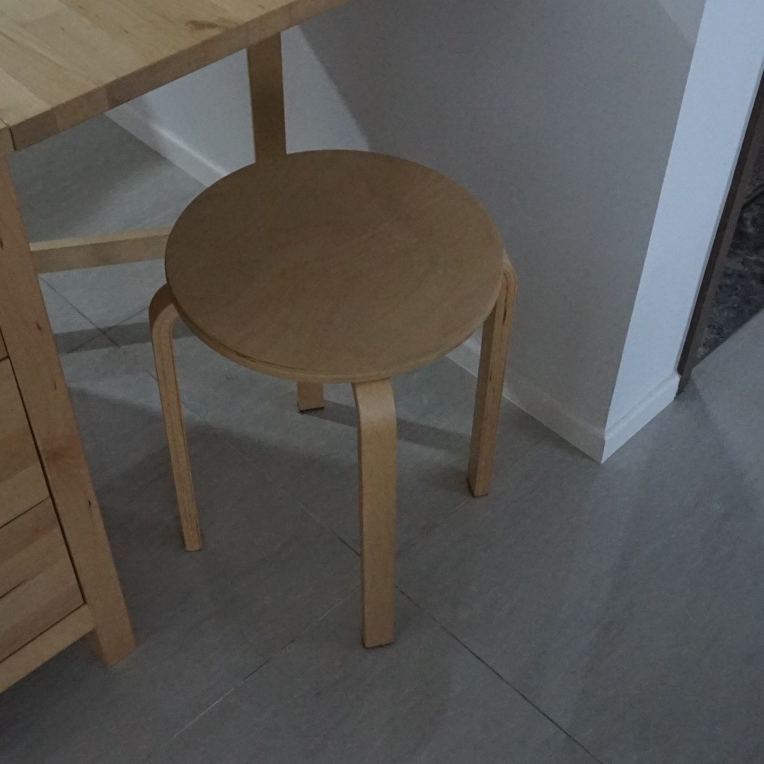 IKEA Wooden Stool, Babies & Kids, Baby Nursery & Kids Furniture, Kids ...