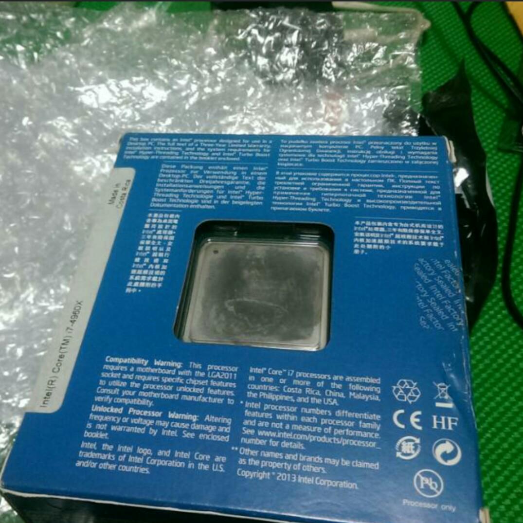 Intel core I7 4960X retail Cpu, Computers & Tech, Parts & Accessories ...