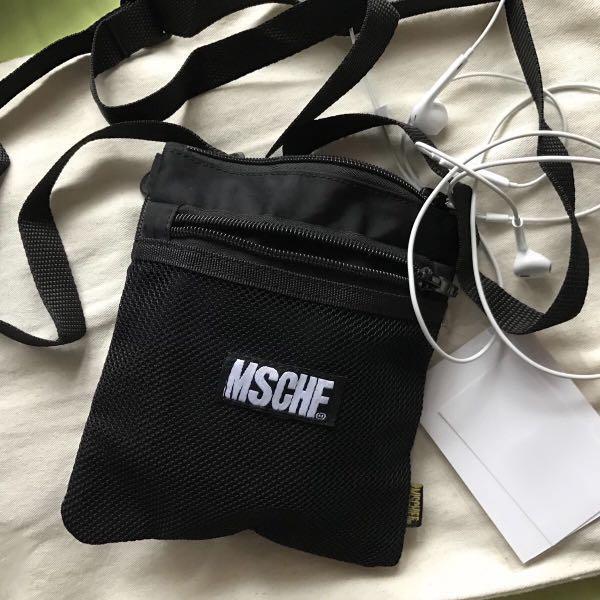 Mischief MSCHF Logo Cross Pouch Mesh Mini Sling, Women's Fashion, Bags ...