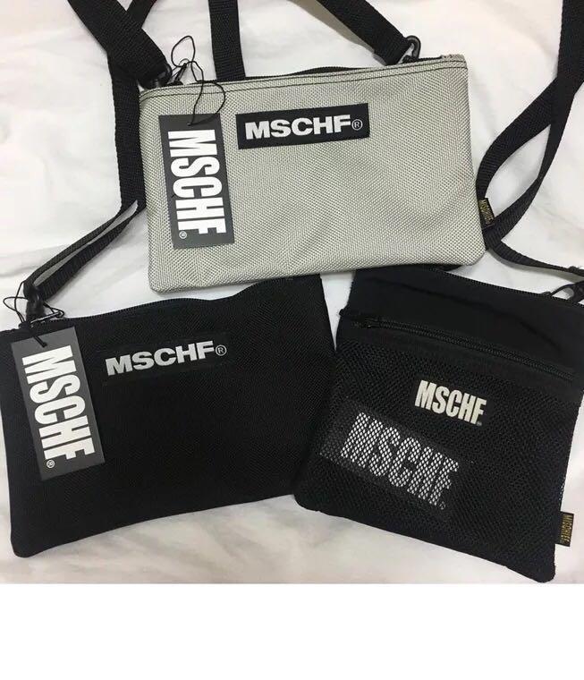 Mischief MSCHF Logo Cross Pouch Mesh Mini Sling, Women's Fashion, Bags ...