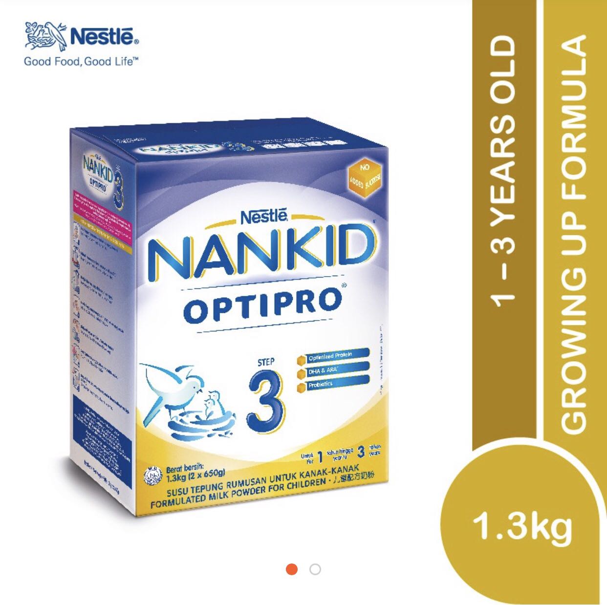 Nestle NANKID OPTIPRO Stage 3 1.3kg, Babies & Kids, Nursing & Feeding ...