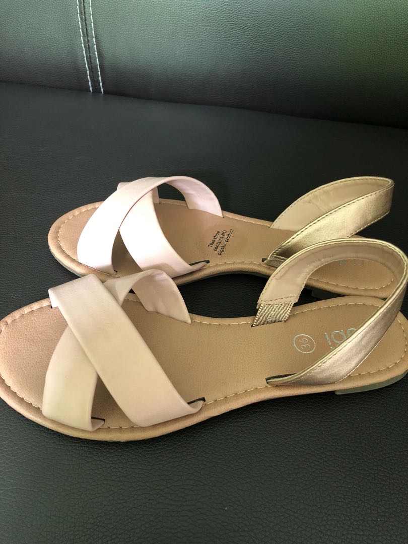 Ruby Rose gold sandals, Women's Fashion, Footwear, Sandals on Carousell
