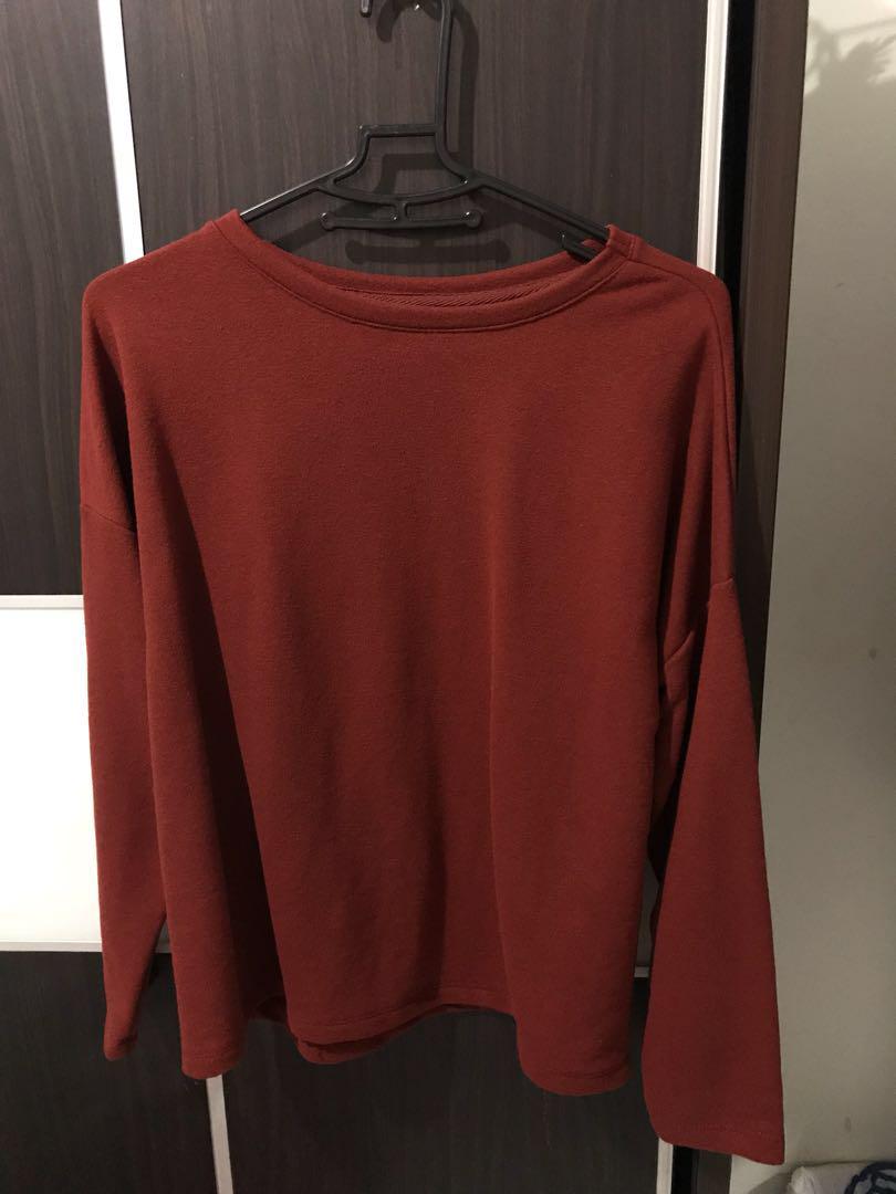 Rust Orange top, Women's Fashion, Tops, Sleeveless on Carousell