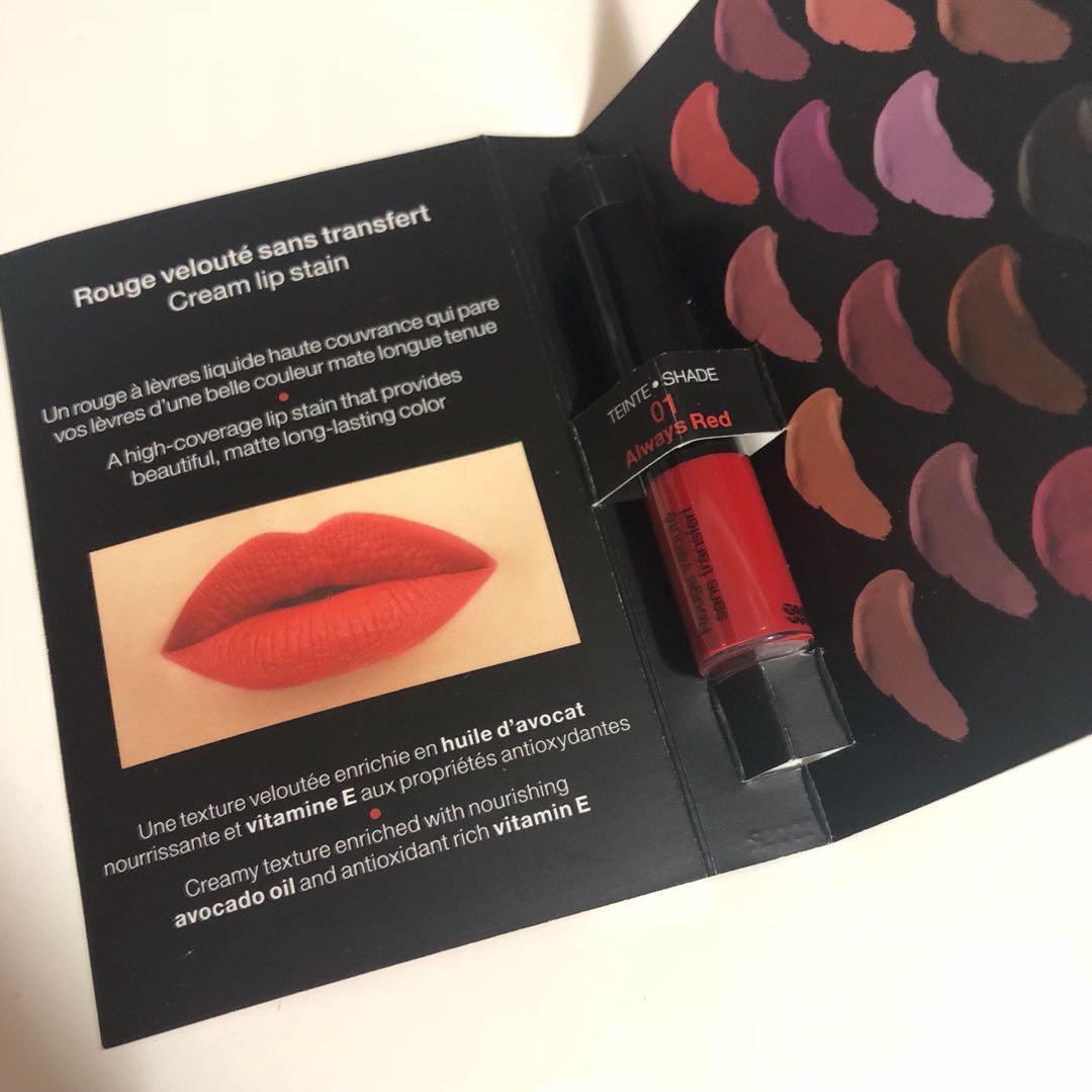 Sephora cream lip stain 01 always red, Beauty & Personal Care, Face ...