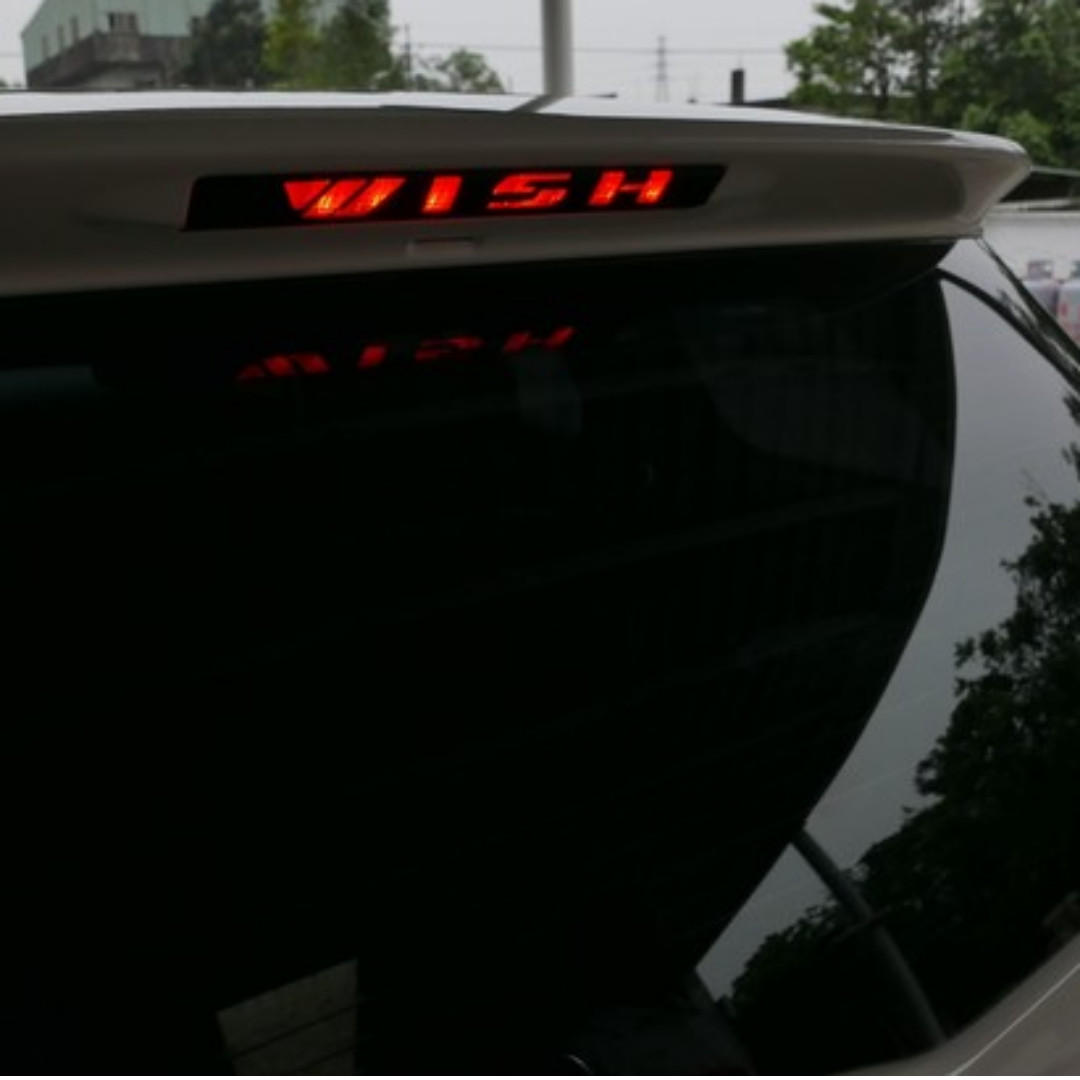 Toyota Wish Brake Light Logo Sticker, Car Accessories, Accessories on ...