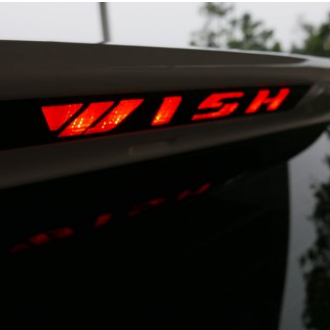 Toyota Wish Brake Light Logo Sticker, Car Accessories, Accessories on ...