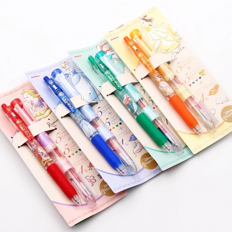 Zebra Japan Disney Princess Sarasa + sarasa select 5 ink barrel pen ...
