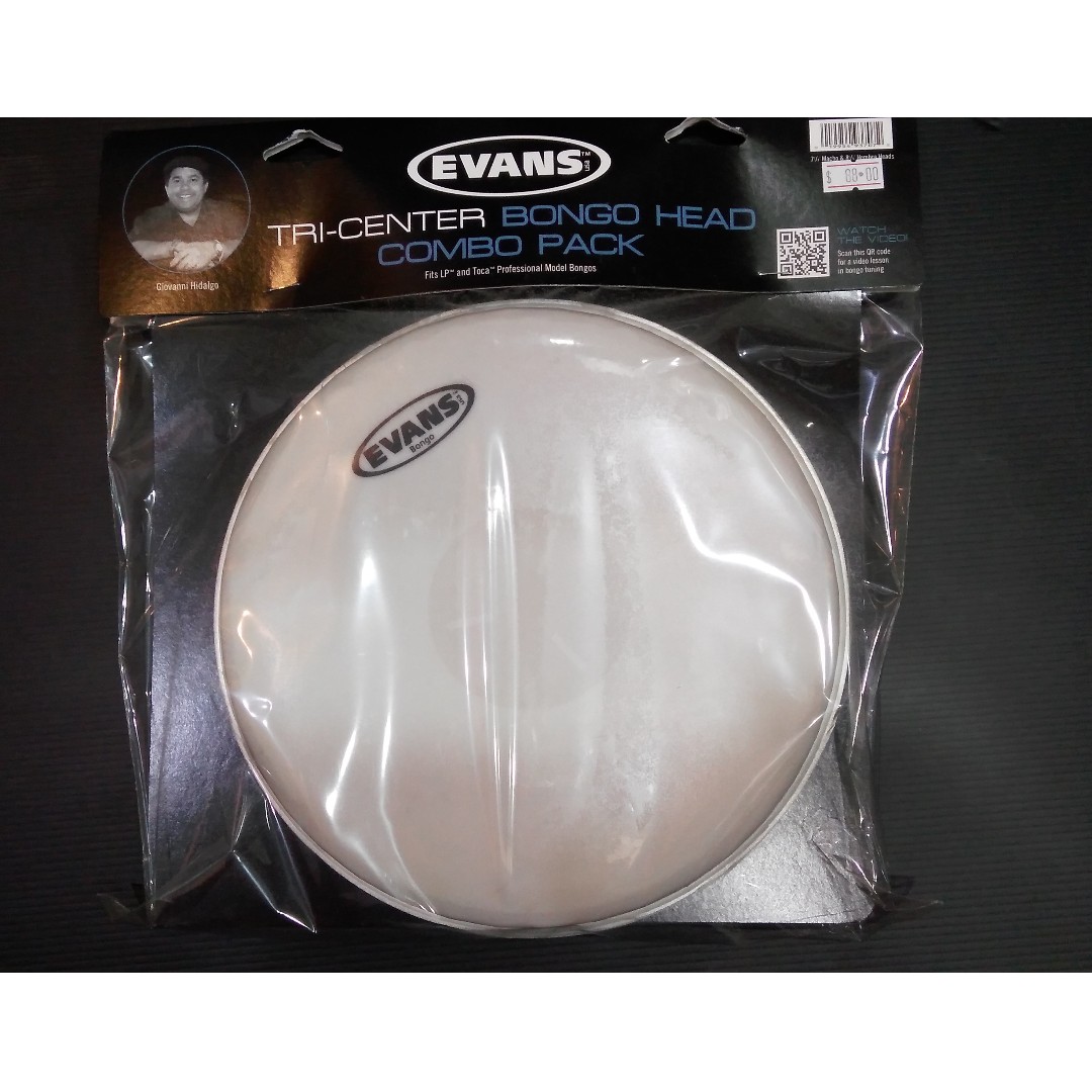 EVANS - Bongo Head Combo Pack (7" & 8 1/2" Tri-Center ) EB0709, Hobbies ...