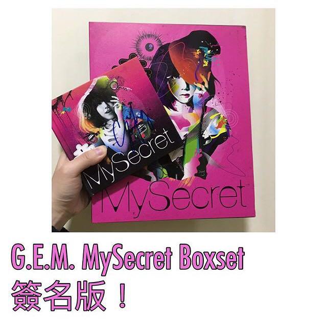 G.E.M. 鄧紫棋 專輯 My Secret Boxset 我的秘密 簽名版 絕版 gem, 興趣及遊戲, 音樂樂器 & 配件, 音樂與媒體 ...