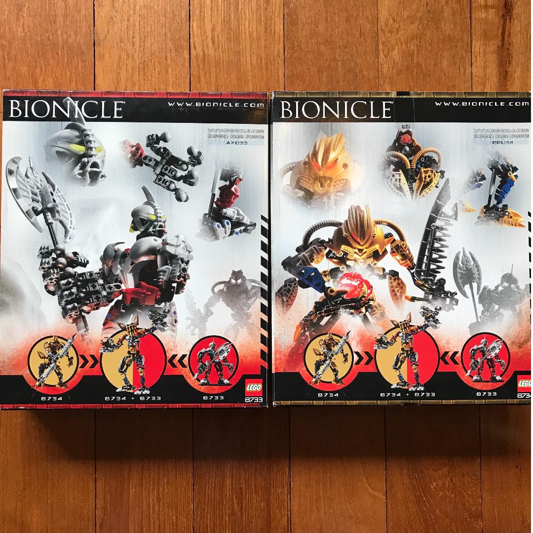 LEGO BIONICLE Axonn & Brutaka, Hobbies & Toys, Toys & Games on Carousell