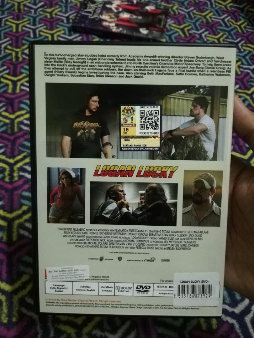 Logan Lucky DVD, Hobbies & Toys, Music & Media, CDs & DVDs on Carousell