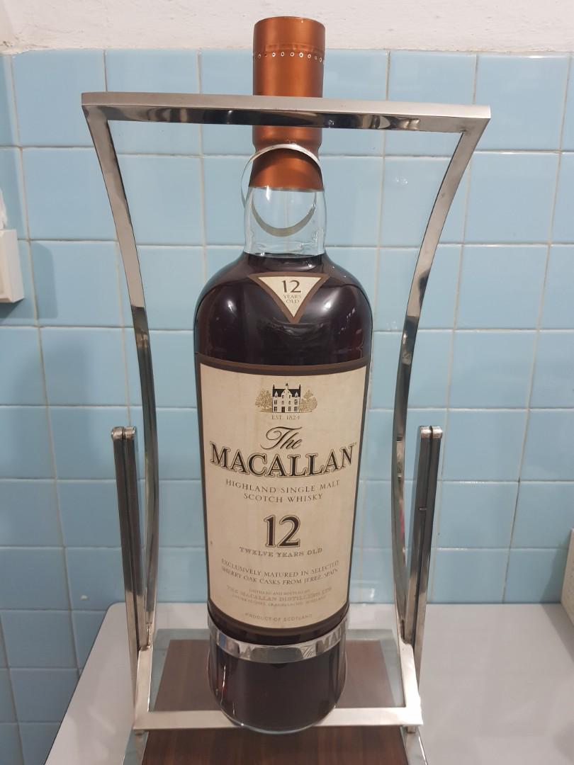Macallan whisky 4.5L with Cradle, Food & Drinks, Alcoholic Beverages on Carousell