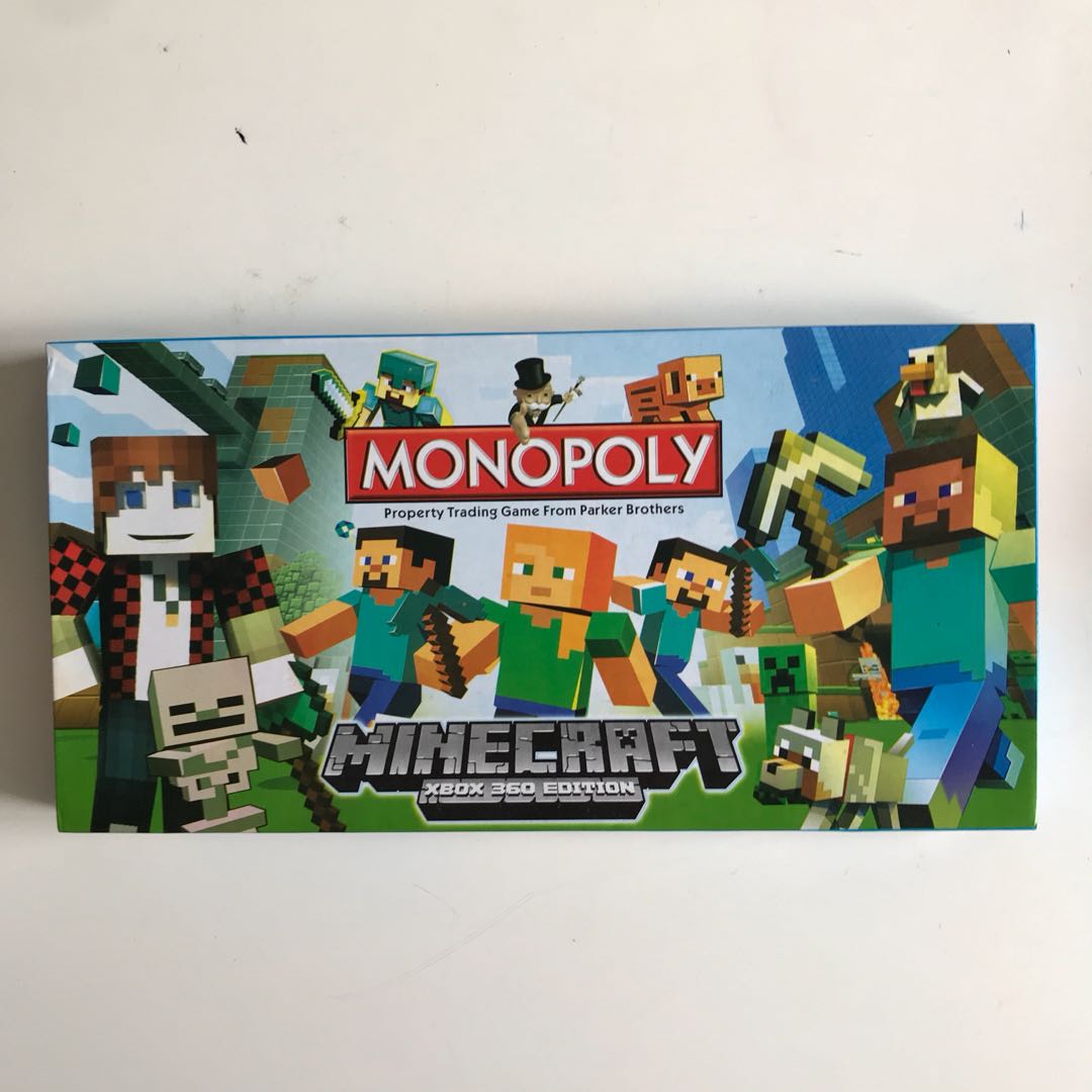 Minecraft monopoly and free charades card, Hobbies & Toys, Toys & Games ...