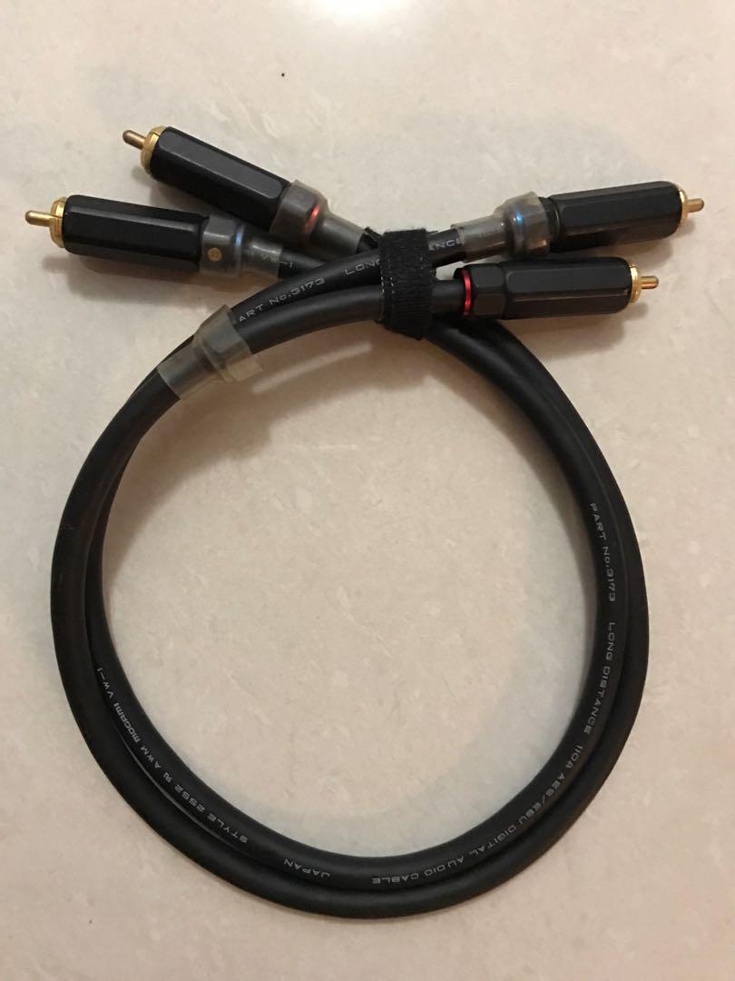 Mogami 3173 interconnect cable 0.6m, Computers & Tech, Parts ...
