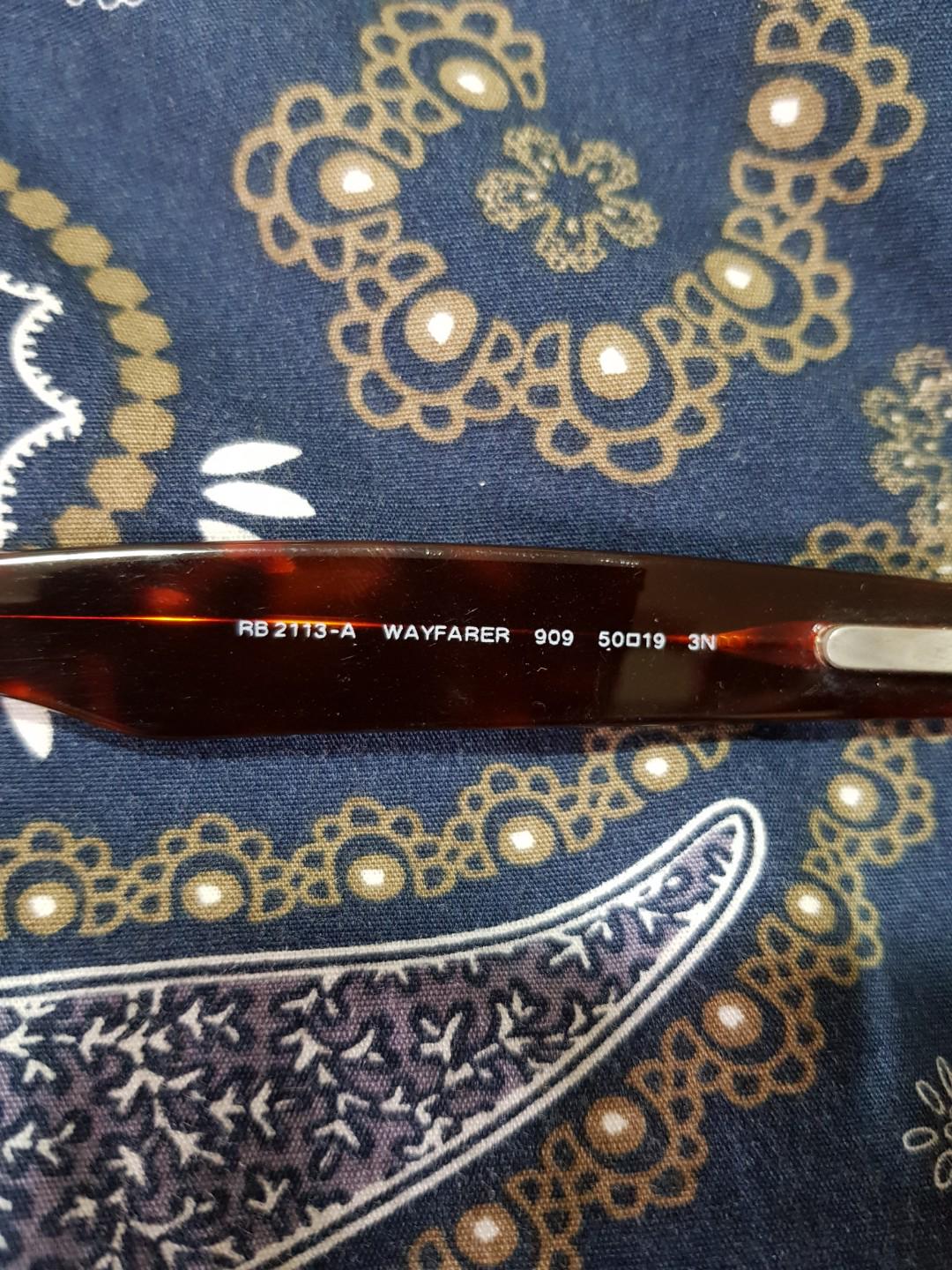 Ray-Ban Wayfarer RB2113-A, Women's Fashion, Watches & Accessories ...