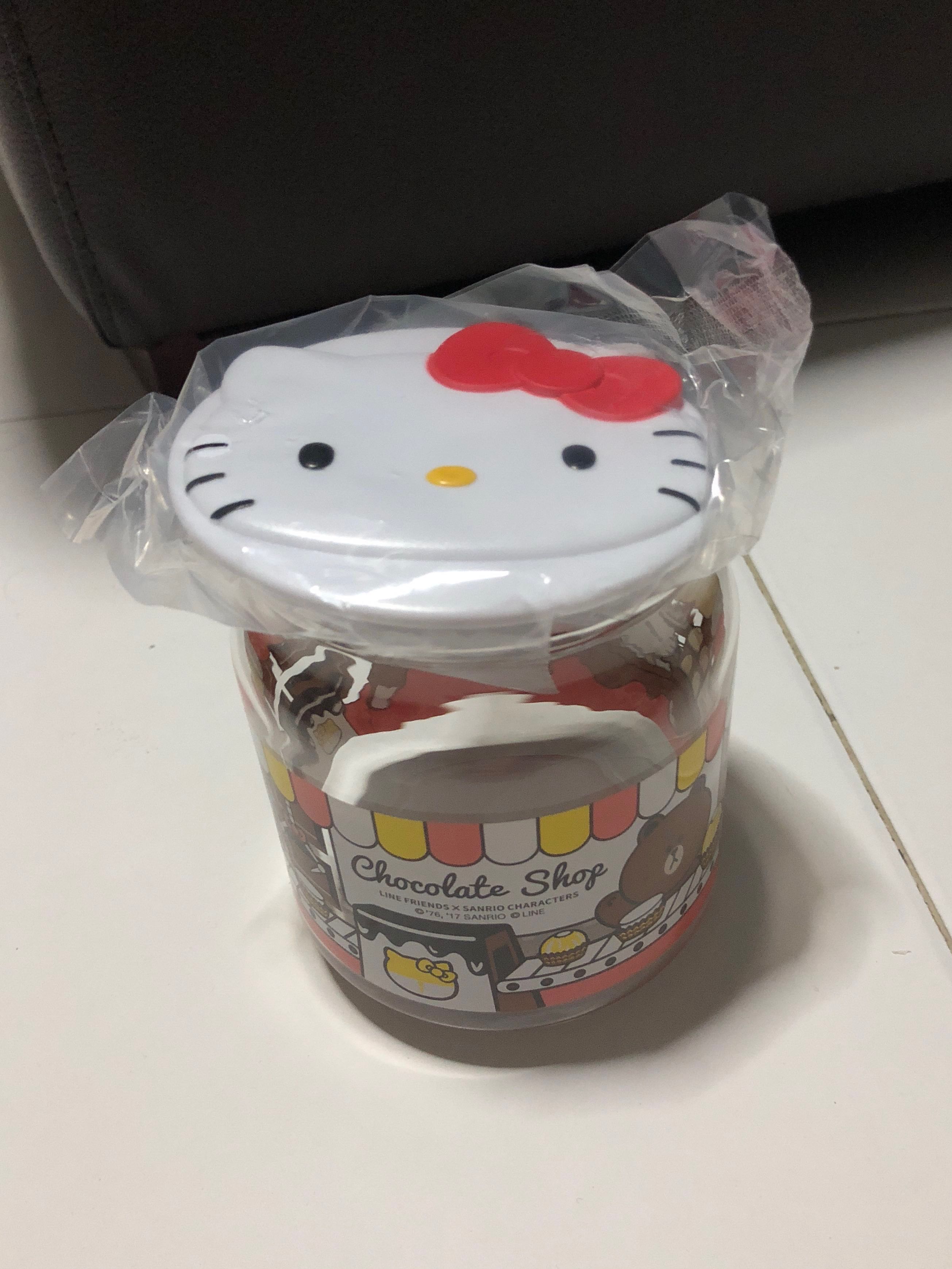 Sanrio characters Hello Kitty glass container, Furniture & Home Living ...