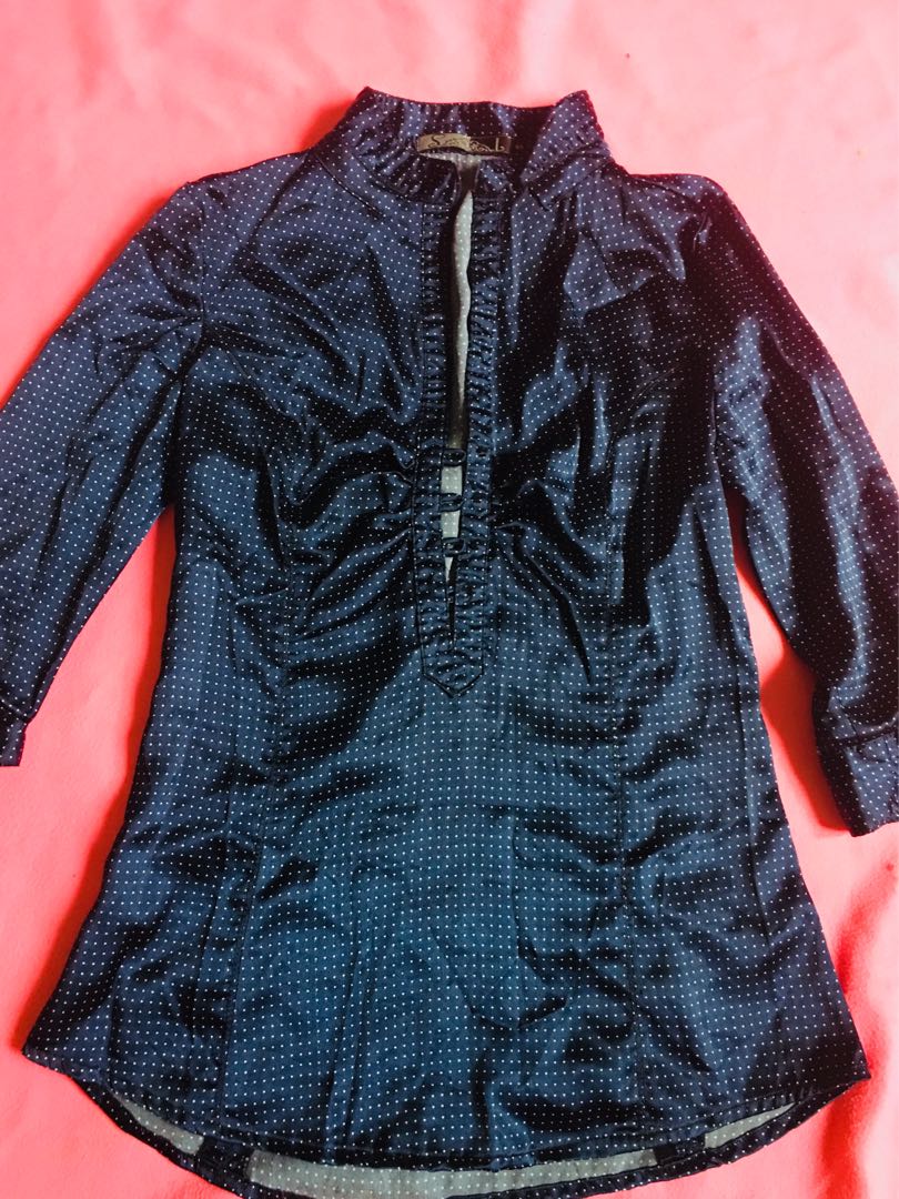 Satin formal top, Women's Fashion, Tops, Blouses on Carousell