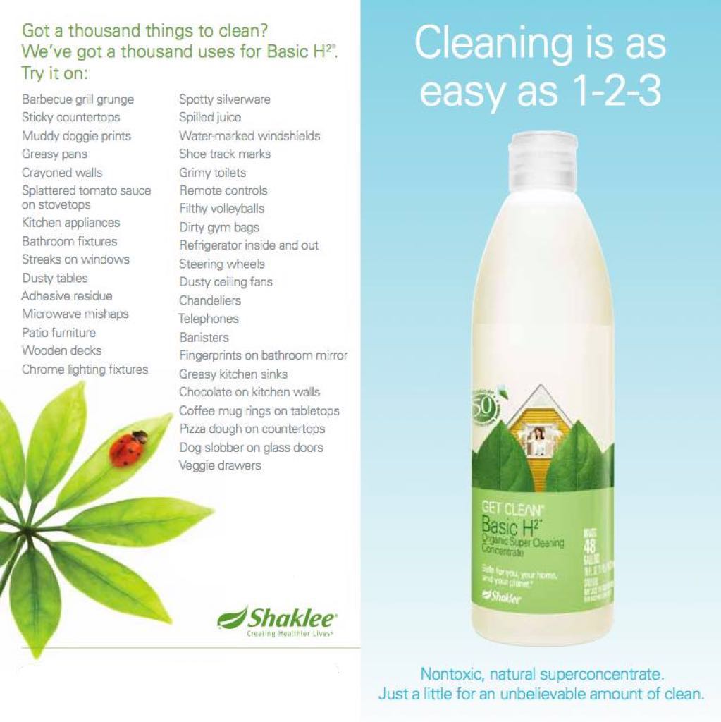 Shaklee Basic H2 Organic Super Cleaning Concentrate, Everything Else on ...