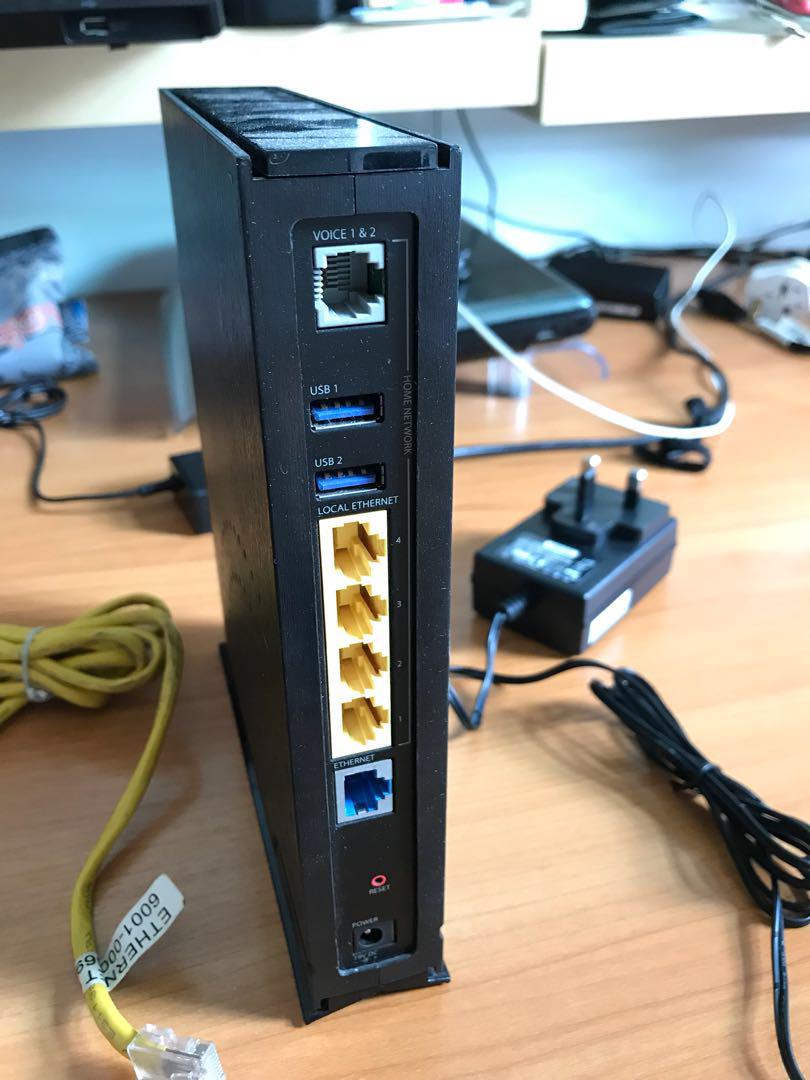 Singtel Aztech FG7003GRV(AC) Dual-Band Wireless Router, Computers ...