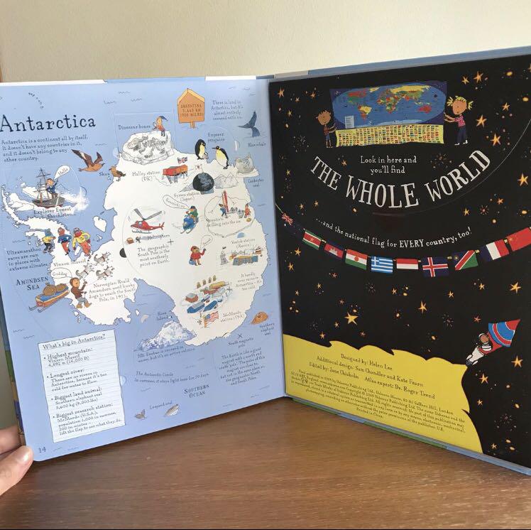 Usborne Lift the Flap Picture Atlas, Hobbies & Toys, Books & Magazines ...